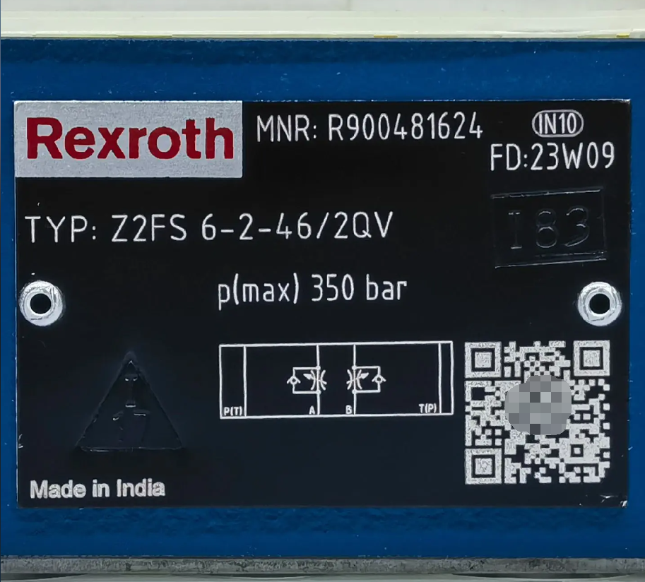 Z2FS6-2-4X/2QV R900481624力士乐REXROTH叠加式节流阀 - 上海视由液压设备有限公司