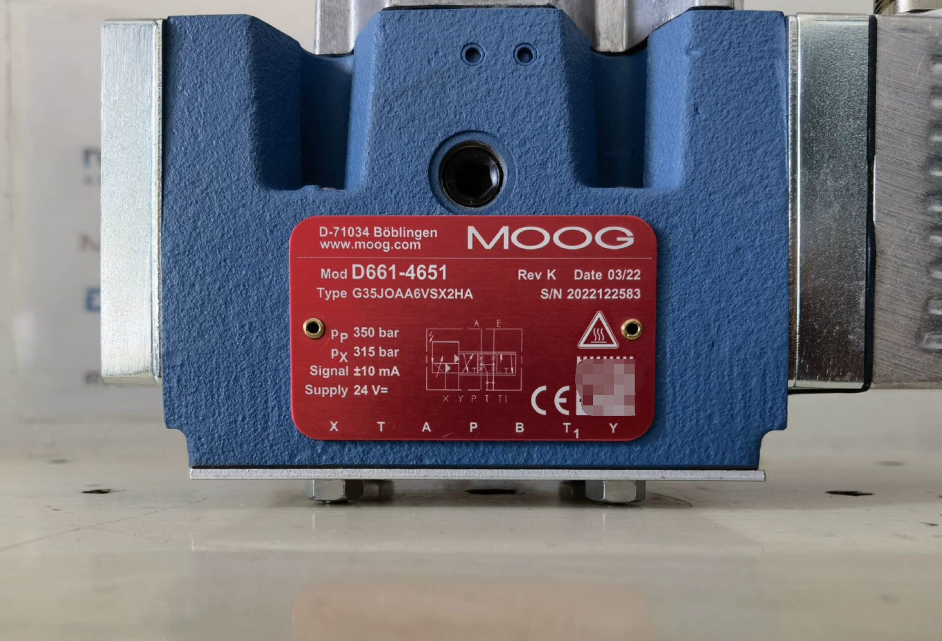 D661-4651/G35JOAA6VSX2HA美国MOOG穆格伺服阀 - 上海视由液压设备有限公司