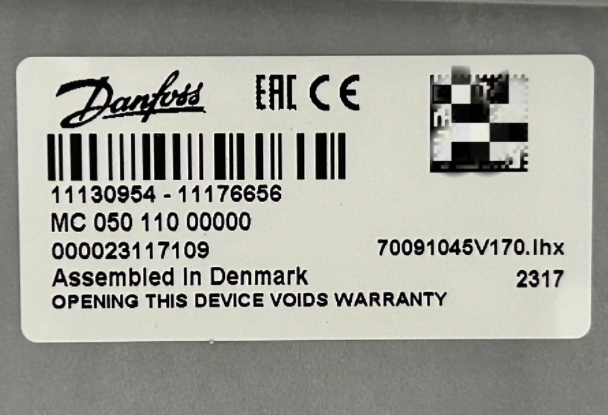 11130954 MC050-110丹麦Danfoss丹佛斯控制器全新现货 - 上海视由液压设备有限公司